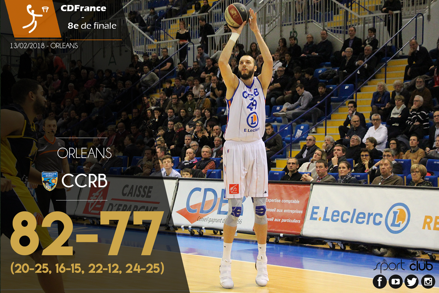 Le CCRB sort de la Coupe • Sport Club